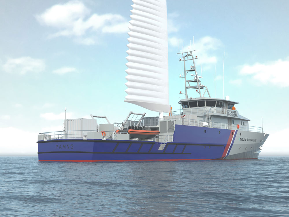 Wind power for patrol boats? Ask the New Generation